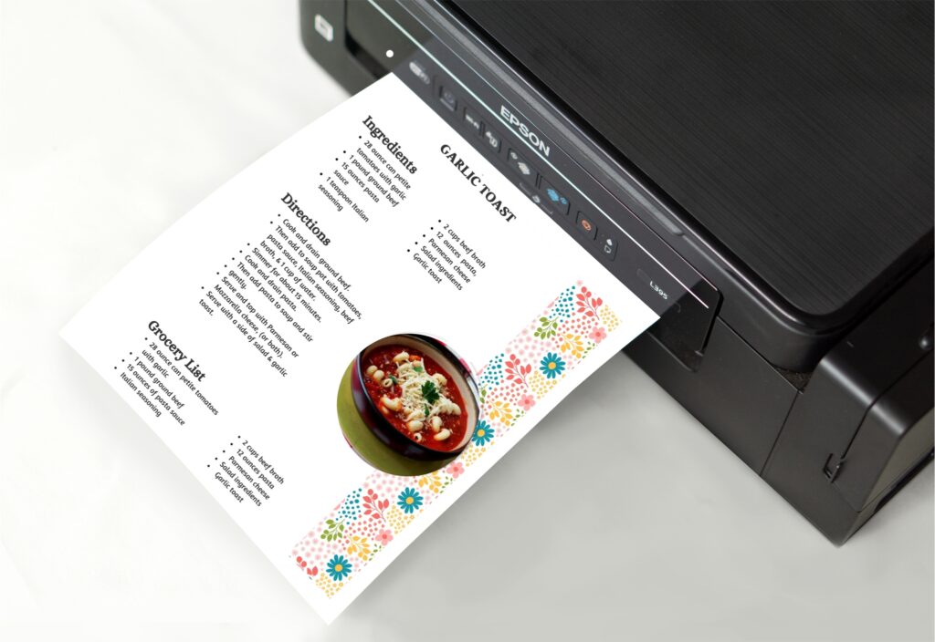 30 Family Dinner Ideas with Recipes and Grocery Lists (Floral Edition ...